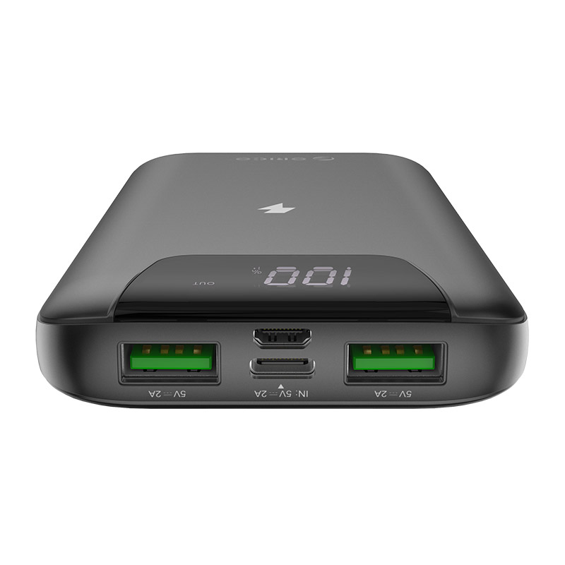 ORICO 10000mAh Wireless Charging Smart Power Bank with Display Screen(WR10)